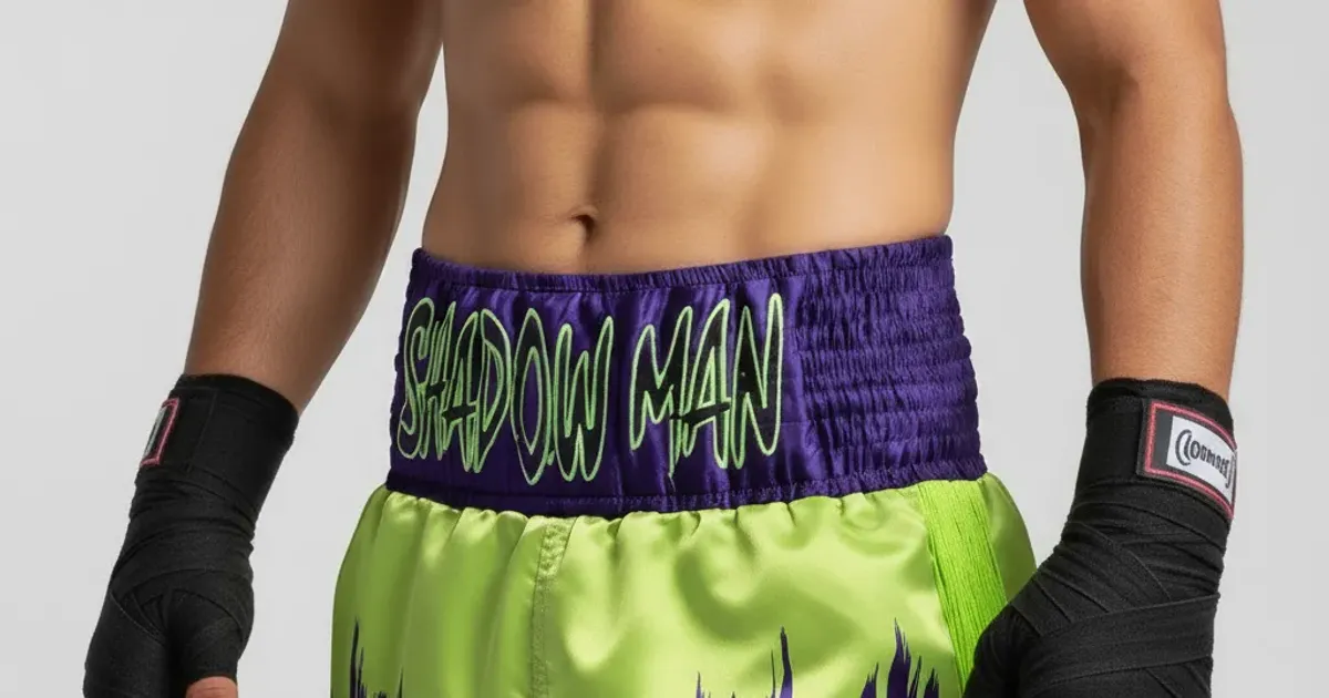 Shine Bright Design Custom Boxing Shorts | Neon Sublimation & Purple ...