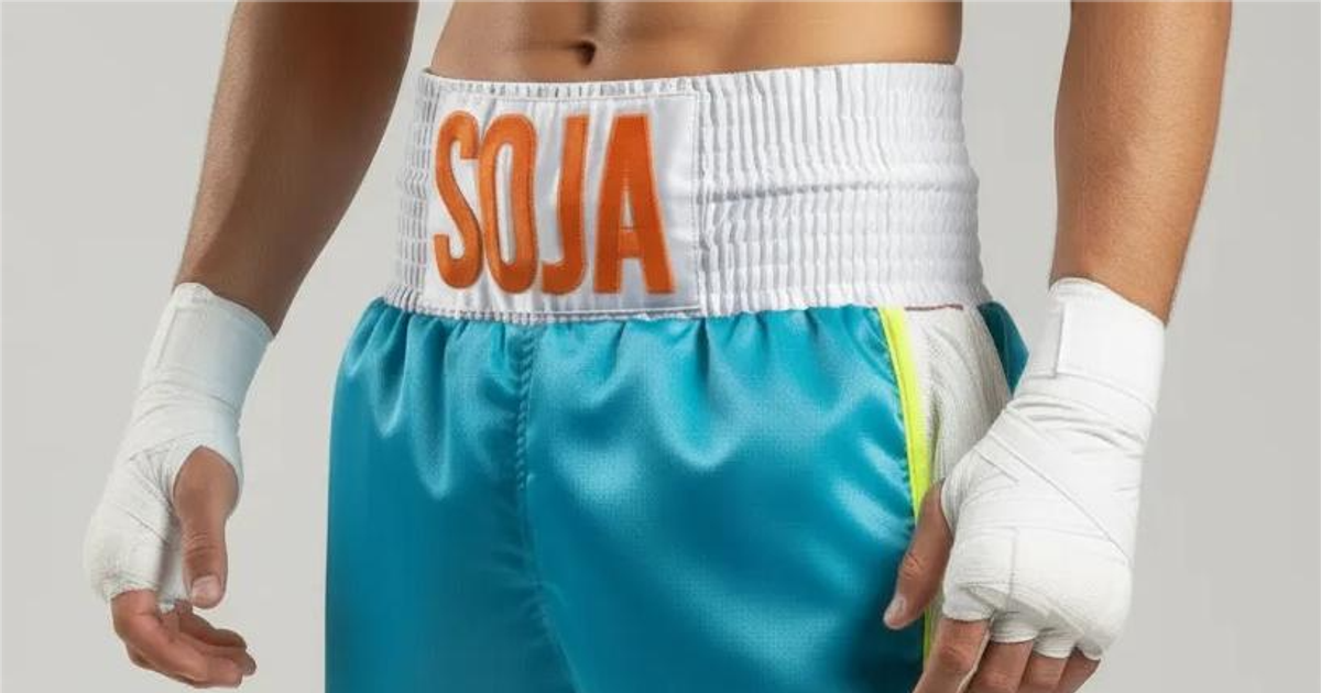 Custom Boxing Shorts | Lorenzo Design Blue Satin with Tassels ...