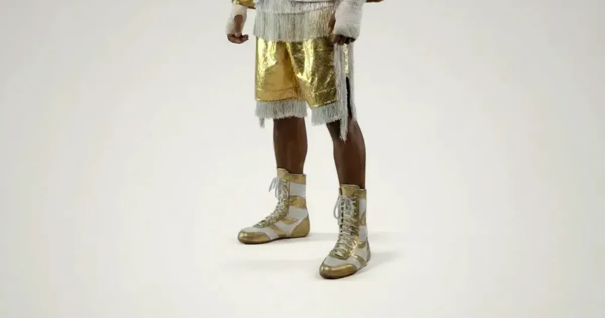 Gold and White Boxing Club Kit with Tassel Shorts | Gallery | Full Kits ...