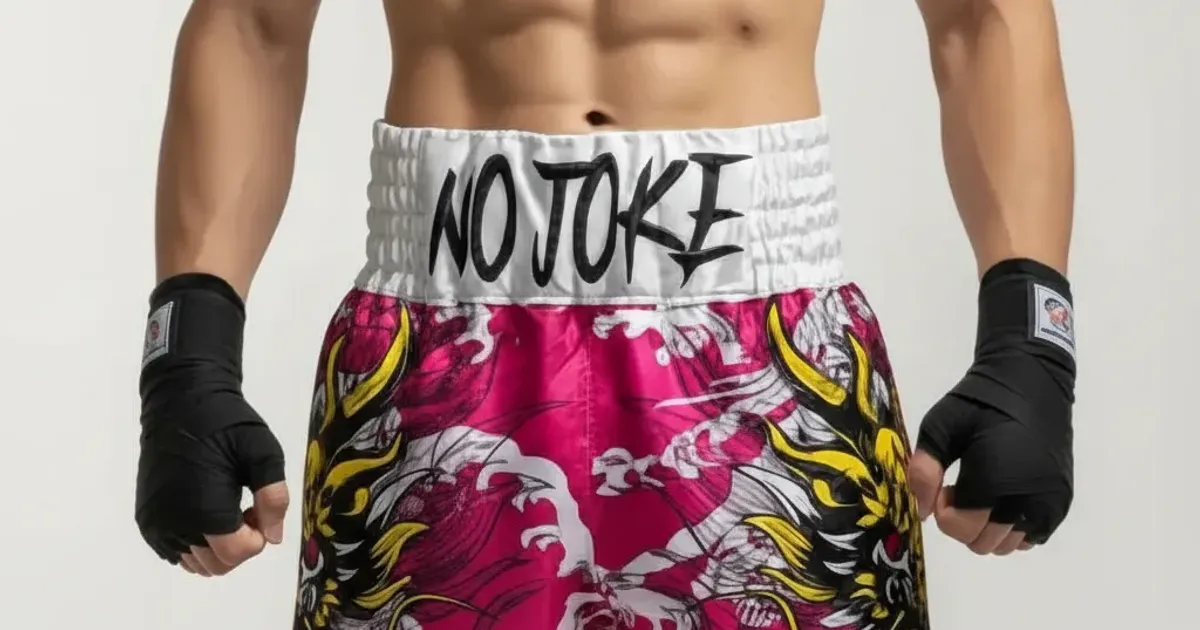 Tatsu Storm Custom Boxing Shorts | Dragon Print Satin with Tassels ...